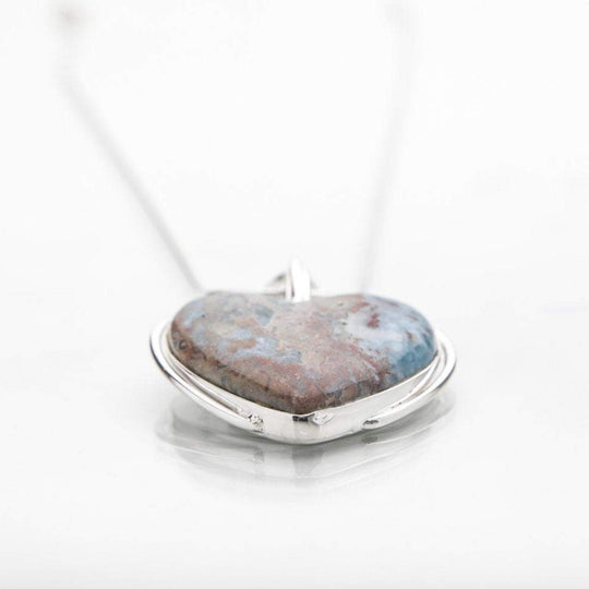 Pink Larimar Pendant Fuji | Real Larimar Jewelry | Dominican Republic ...