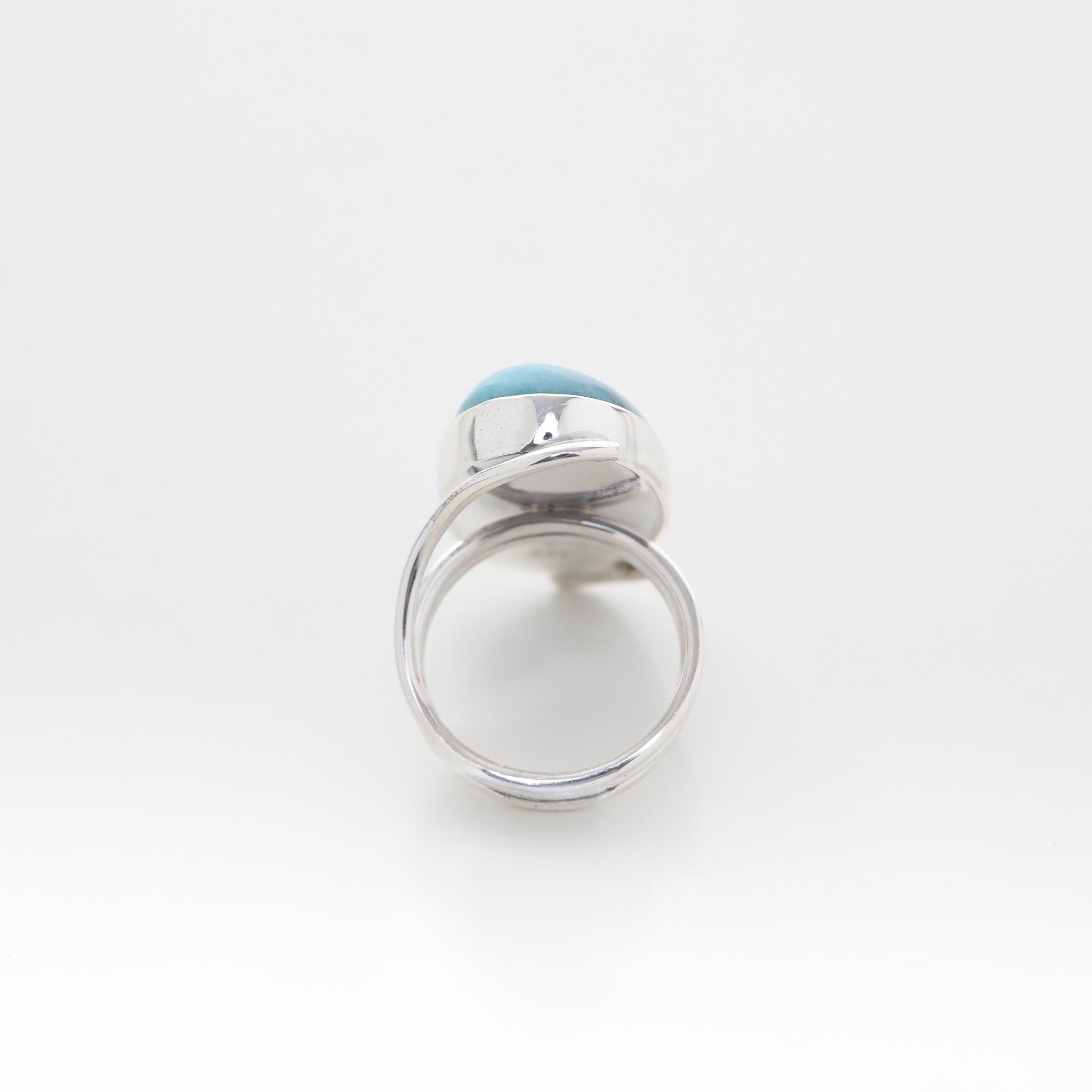 Larimar Oval Ring, Elia | Handcrafted By The Larimar Shop